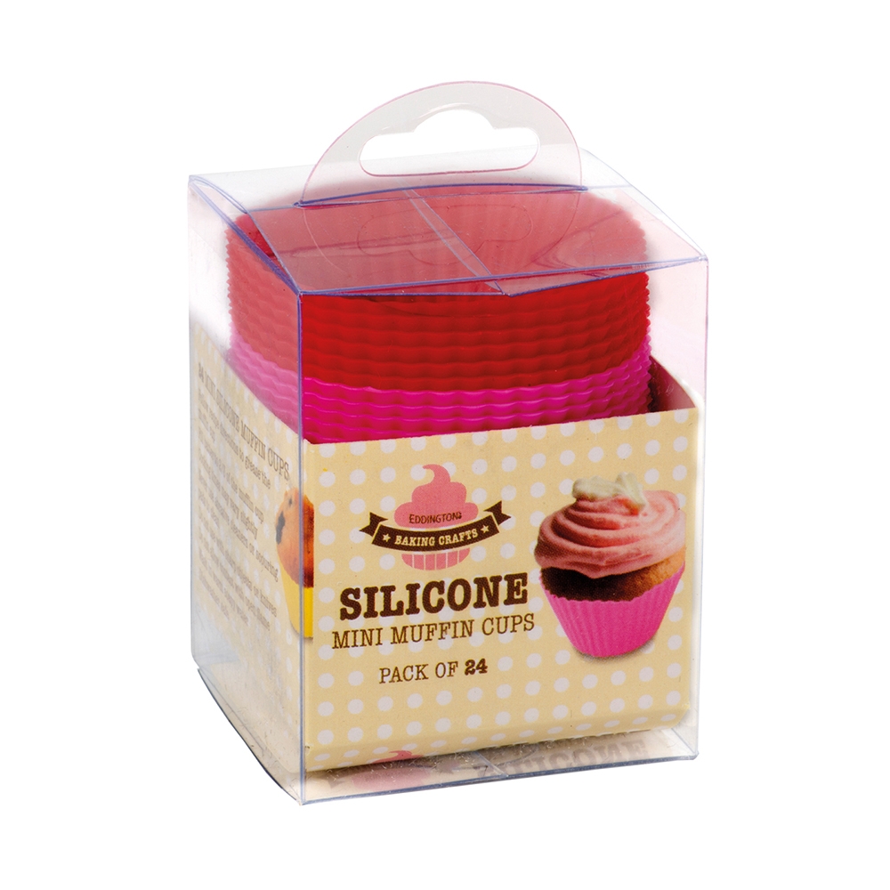 MINI SILICONE MUFFIN CUPS, SET 24 - Eddingtons