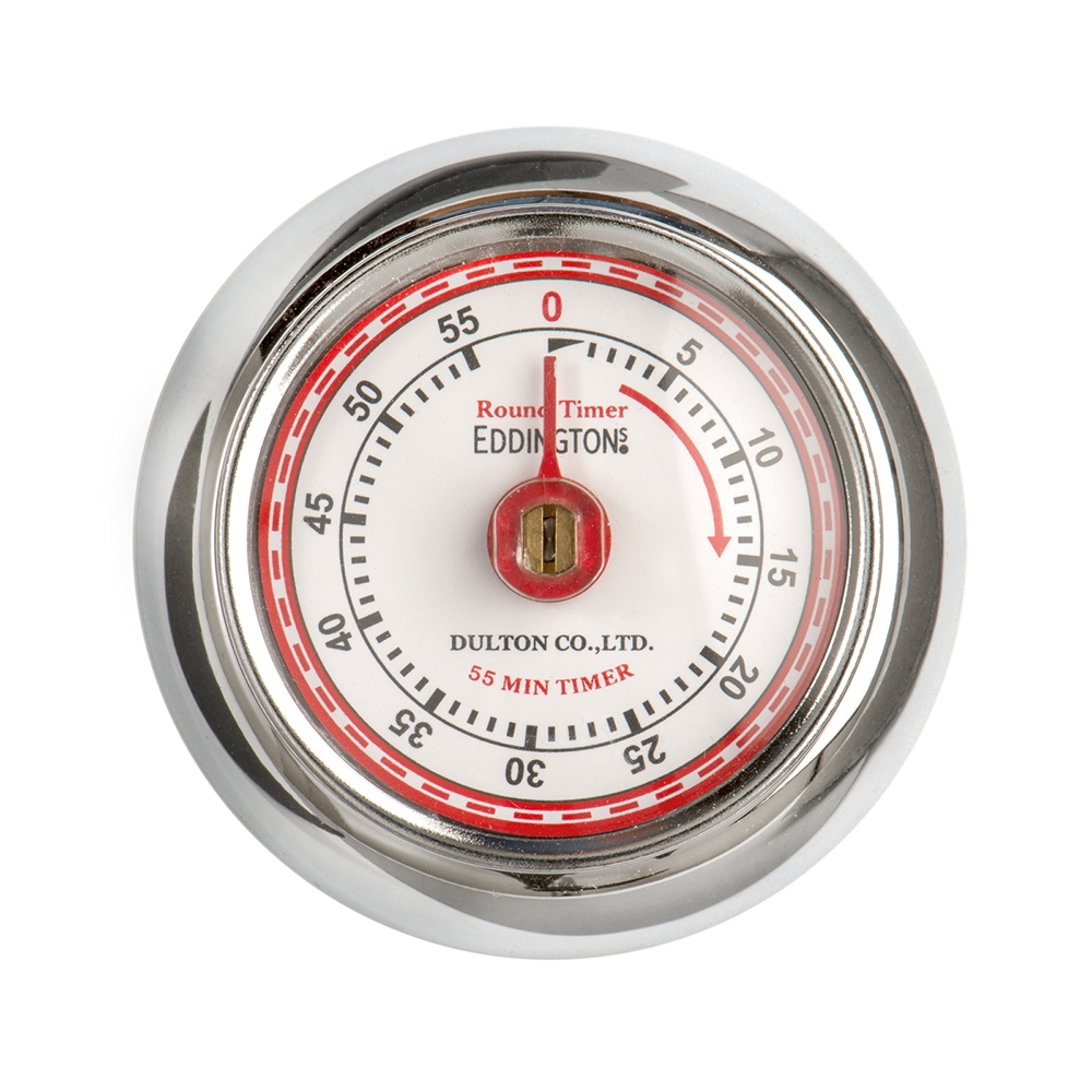 RETRO TIMER POLISHED STEEL - Eddingtons
